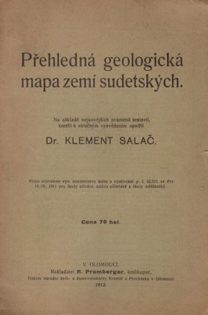 Přehledná geologická mapa zemí sudetských - Salač Klement (kniha ...