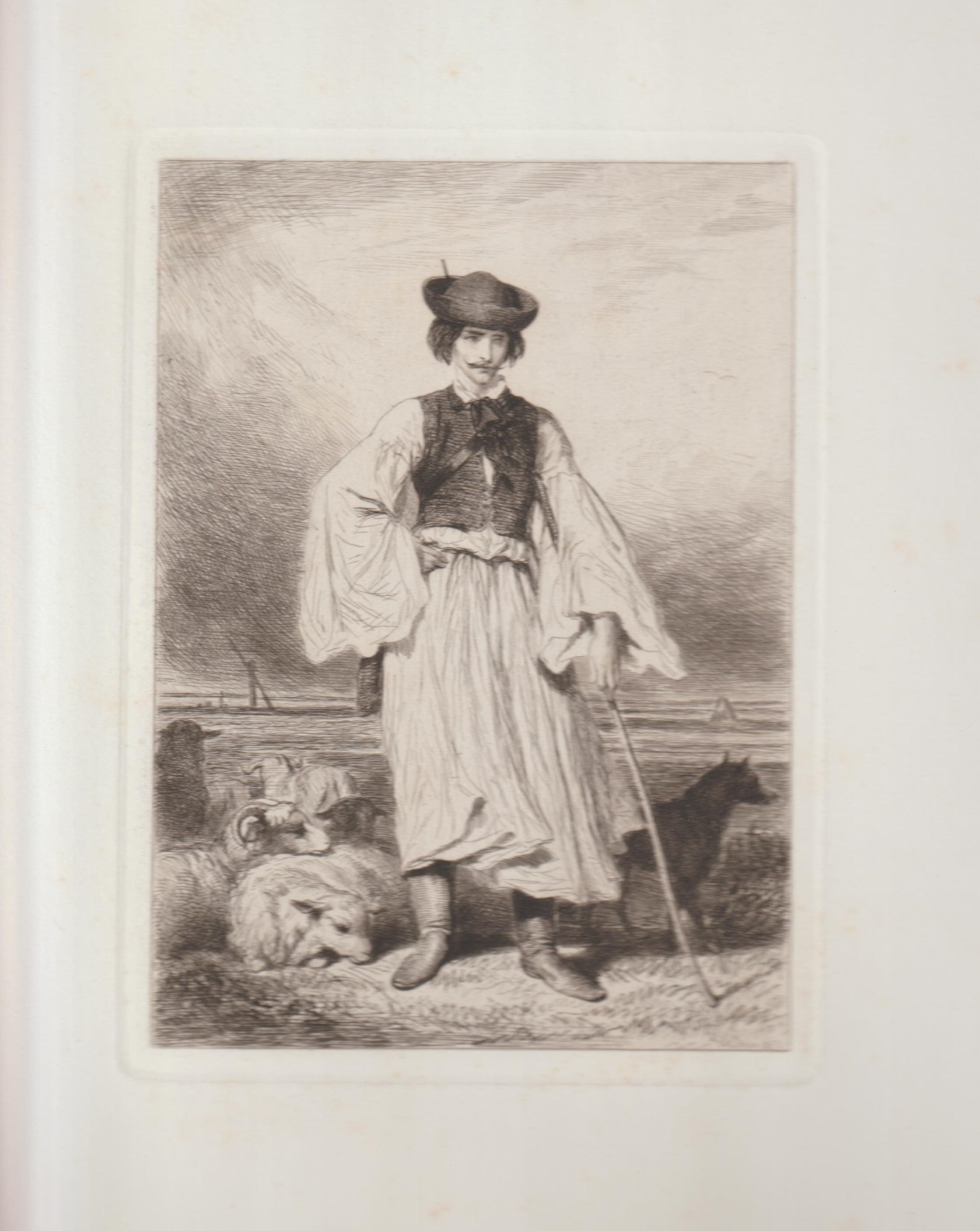 [Pastier oviec] Bergier Jaziger - Théodore Valério (originálna grafika ...