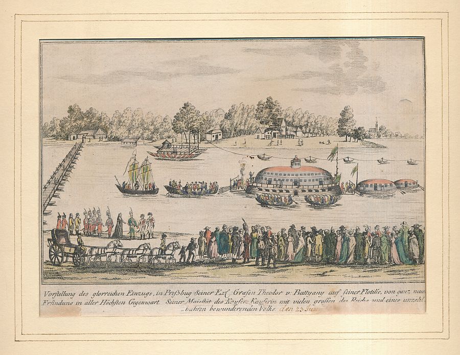 [Bratislava, slávnostná prehliadka loďstva Theodora Batthyányho v ...